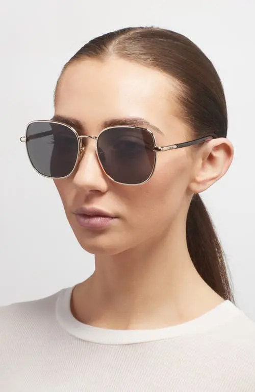 Quay Uptown 58mm Polarized Round Sunglasses