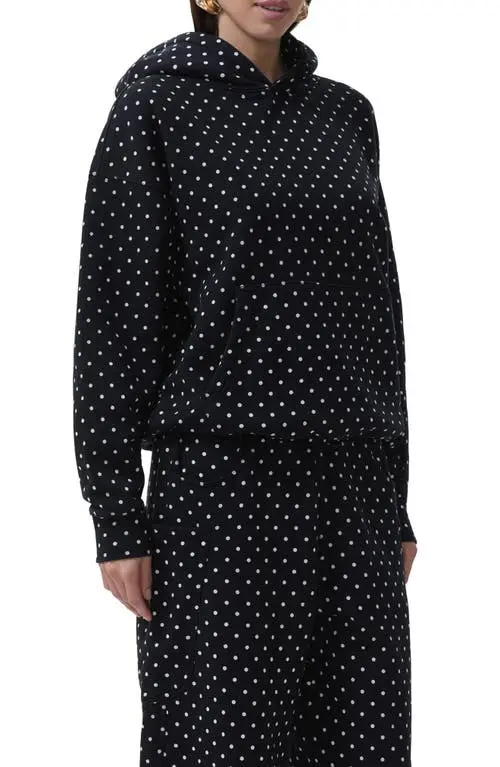 AFRM Blake Cotton Hoodie - Noir Micro Dot