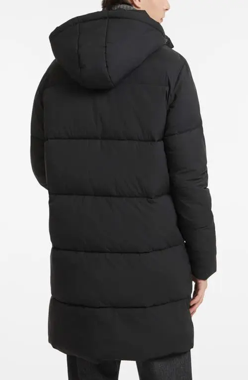 Guess Mid Length Hooded Puffer Coat