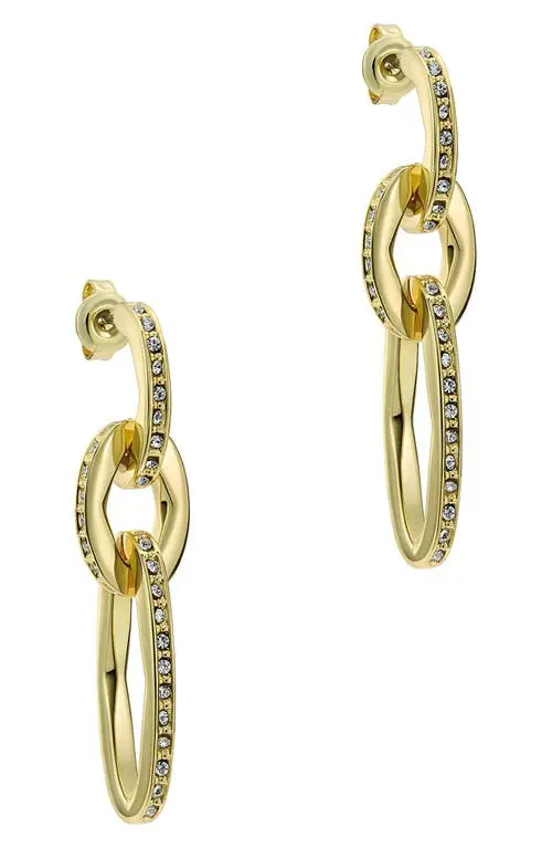 Ted Baker London Shirina Crystal Chain Drop Earrings - Gold Tone/clear Crystal
