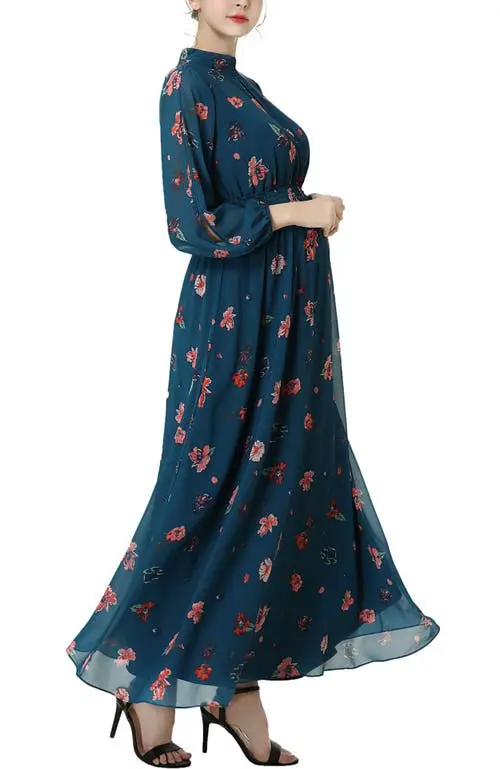 KIMI + KAI Floral Print Maxi Dress