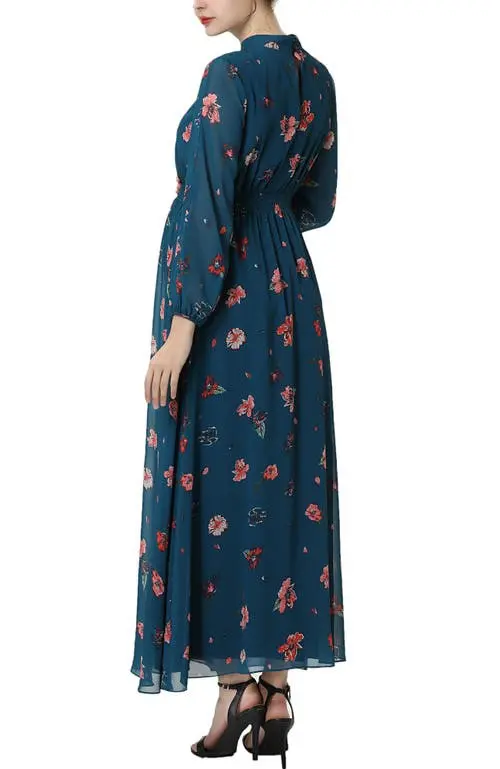 KIMI + KAI Floral Print Maxi Dress