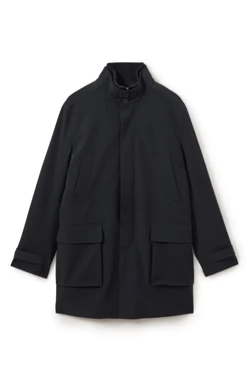 REISS Water-resistant Coat - Navy