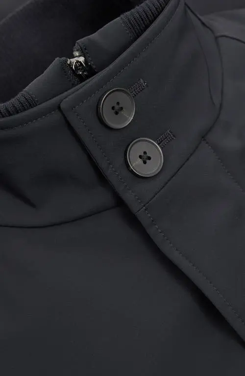 REISS Water-resistant Coat - Navy