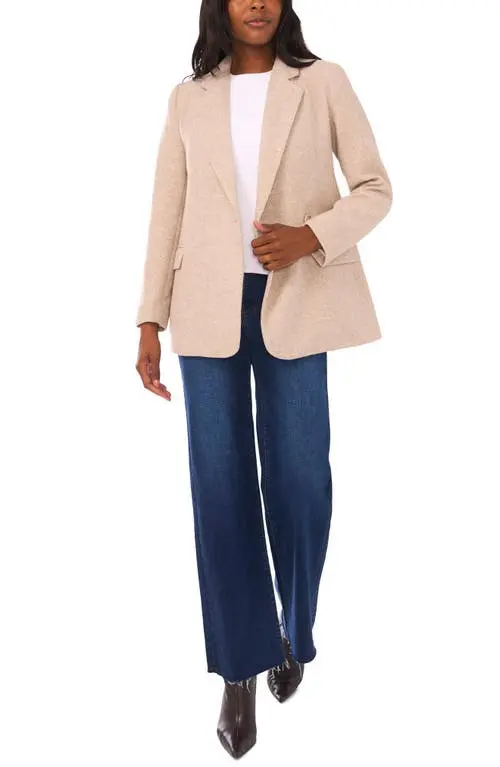 1.State One-button Herringbone Blazer