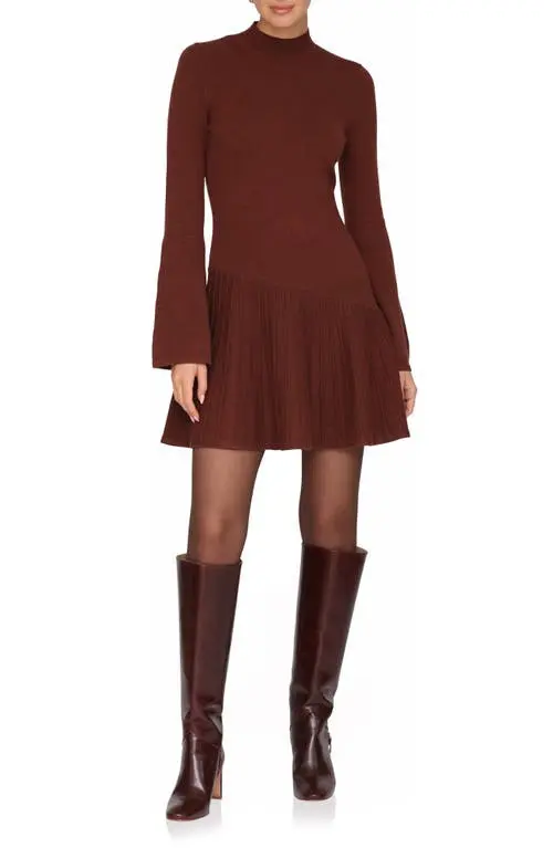 Avec Les Filles Long Sleeve Sweater Dress