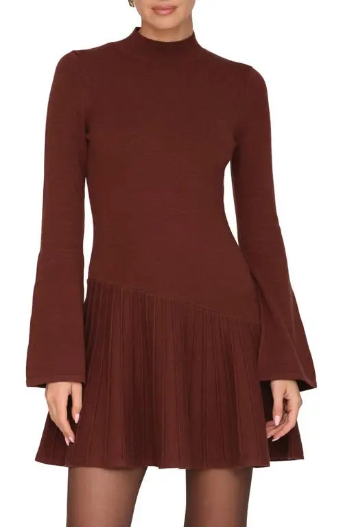 Avec Les Filles Long Sleeve Sweater Dress