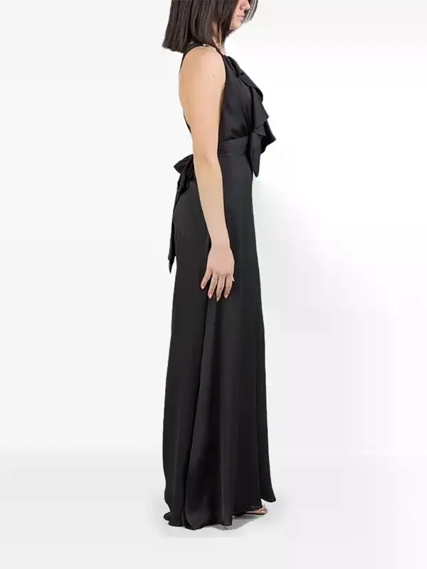 HANITA Ruffle-detail Split-leg Jumpsuit