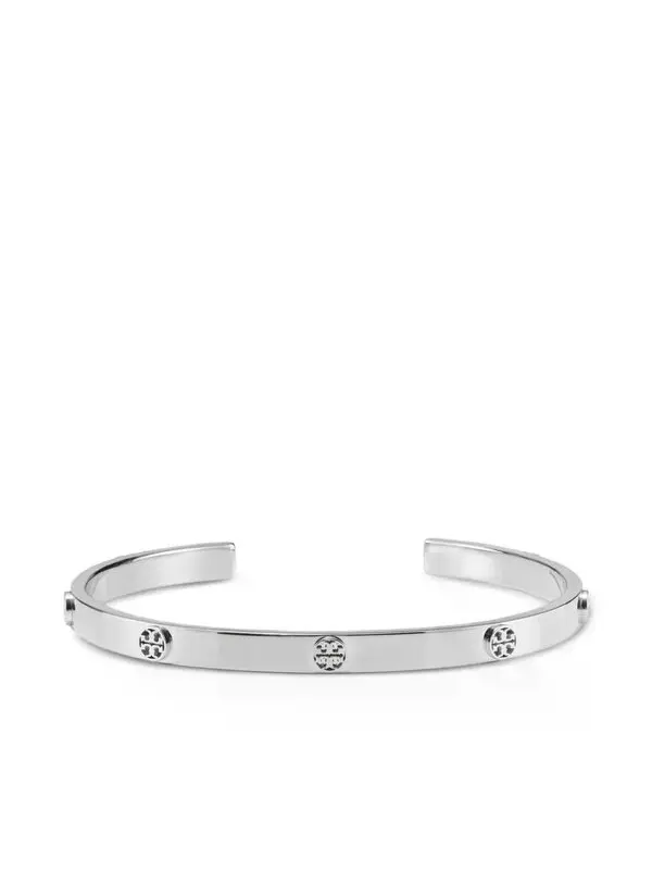 Tory Burch Miller Studded Cuff Bracelet - Silver