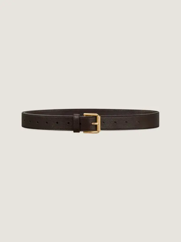 Givenchy Voyou Belt In Leather - Chocolate