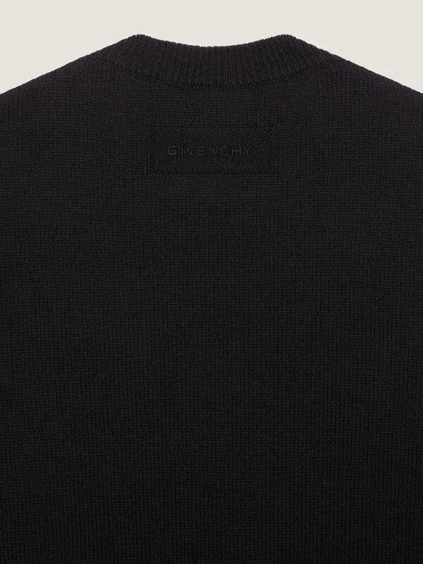 Givenchy Wool Knit Sweater With Crystal Embroidery