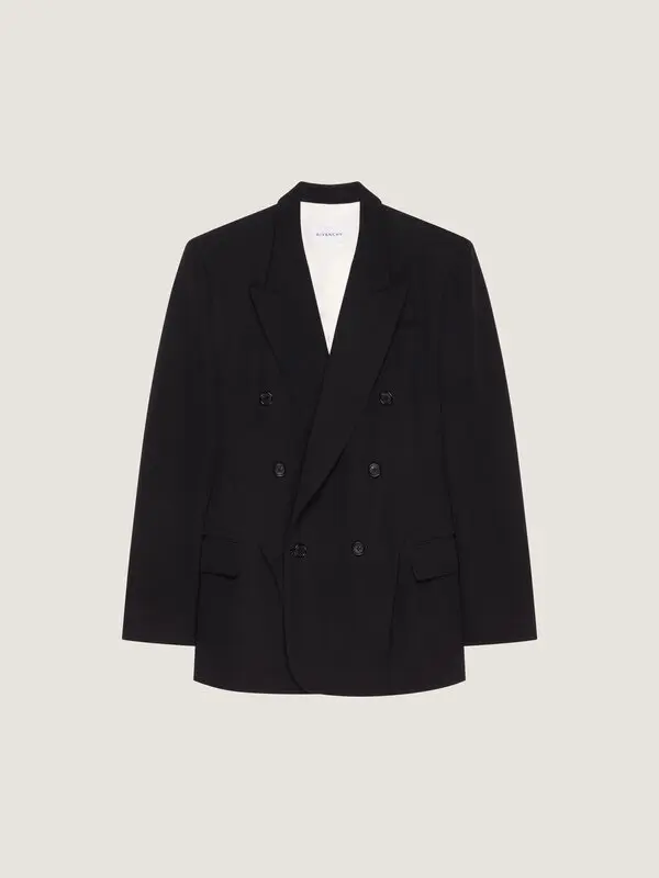 Givenchy Doubled Breasted Jacket In Wool Twill
