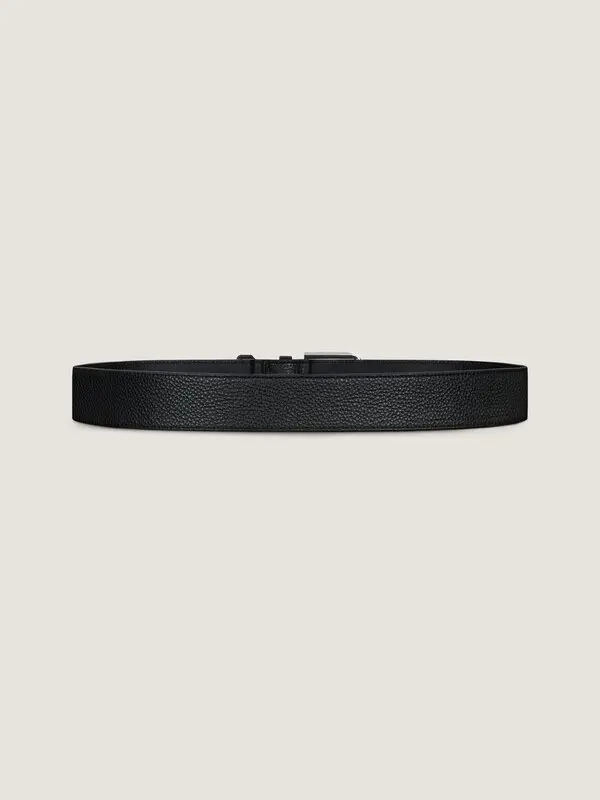 Givenchy Long Belt In Grained Leather
