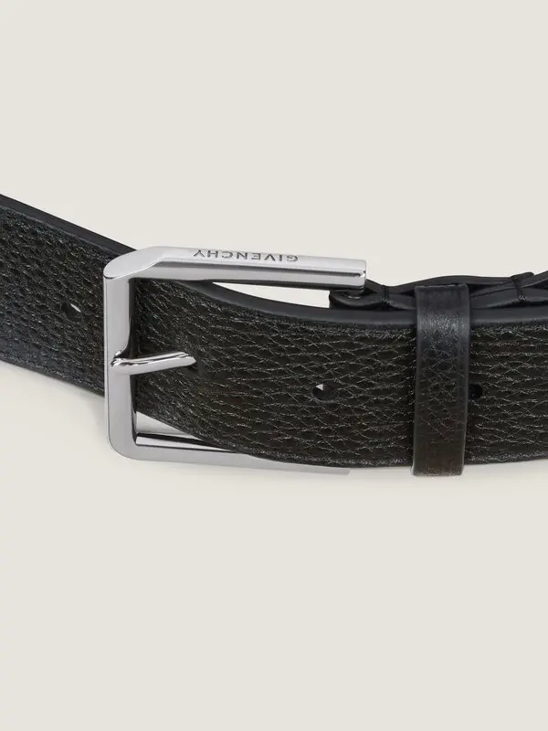 Givenchy Long Belt In Grained Leather