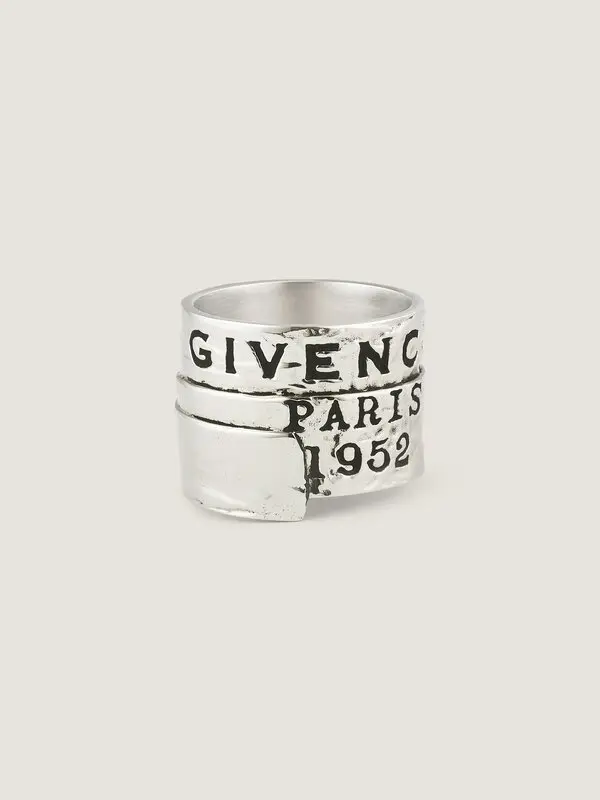 Givenchy Tape Ring - Antic Silvery