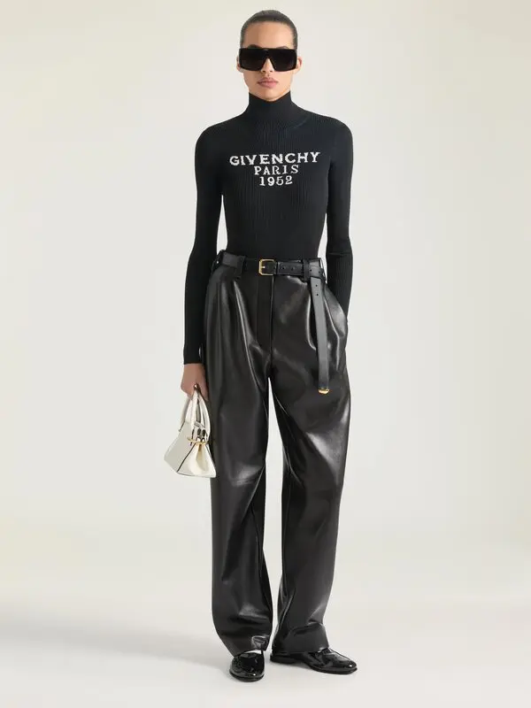 Givenchy Double Pleat Lambskin Trousers
