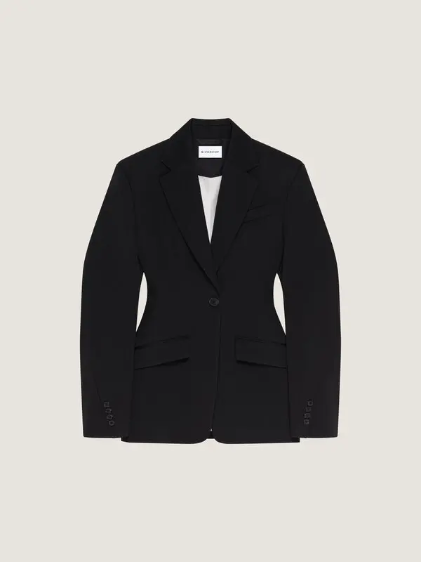 Givenchy Single-breasted Cocoon Jacket In Wool