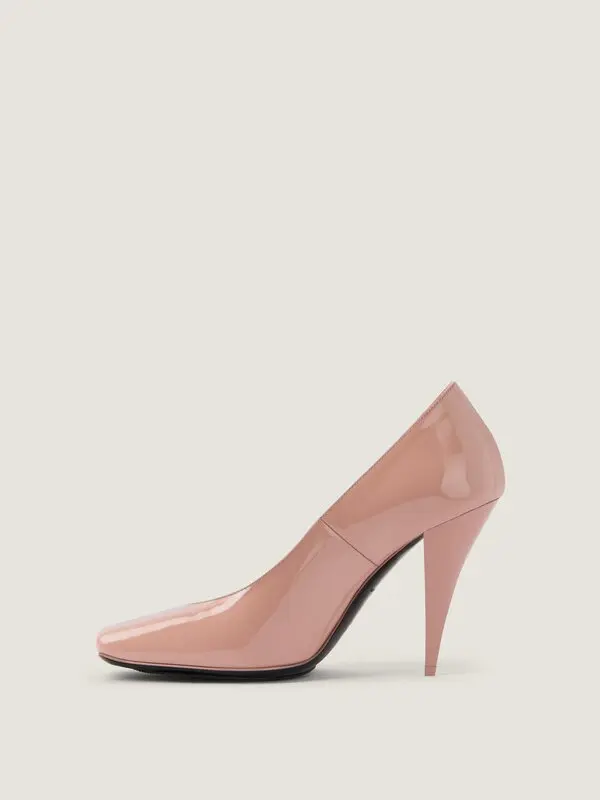 Givenchy Sliced Square Patent Leather Pumps