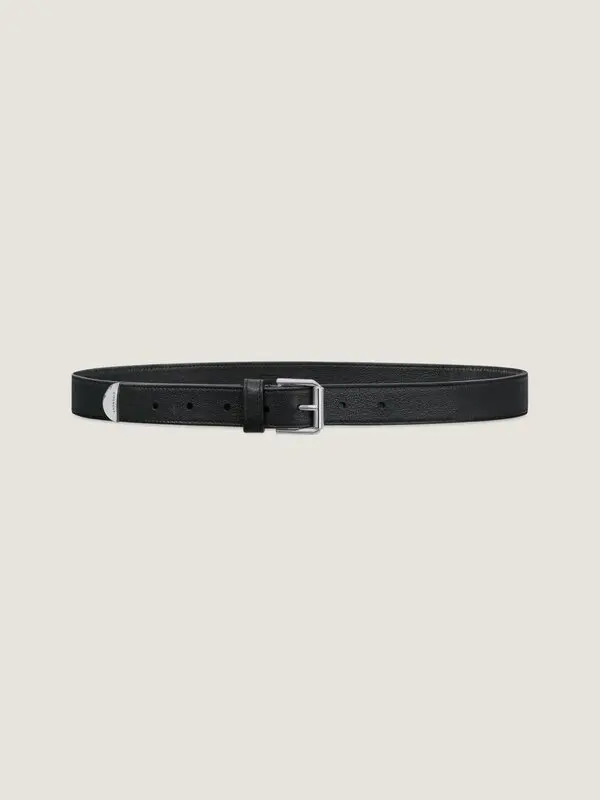 Givenchy Voyou Belt In Shiny Leather - Black