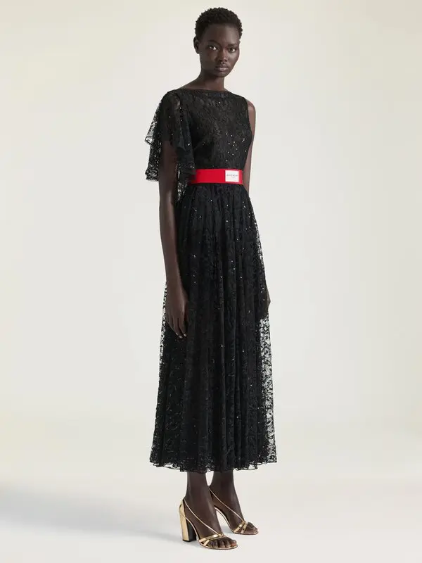 Givenchy Asymmetric Lace Dress