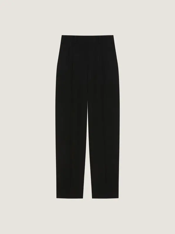 Givenchy Double Pleat Wool Pants - Black