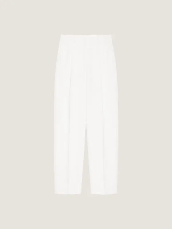 Givenchy Double Pleat Wool Pants - Ivory