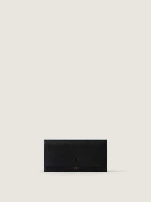 Givenchy Day Long Wallet In Grained Leather - Multicolor