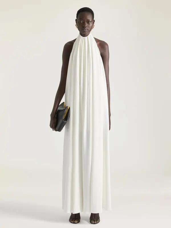 Givenchy Halterneck Crepe Cady Evening Dress - Ivory - 50% Off |  Editorialist