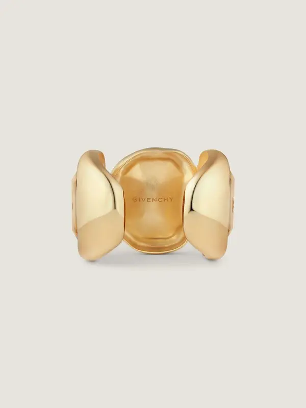 Givenchy Sculptural Crystal Cuff - Brown/golden