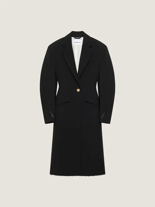 Givenchy Cocoon Fitted Wool Coat