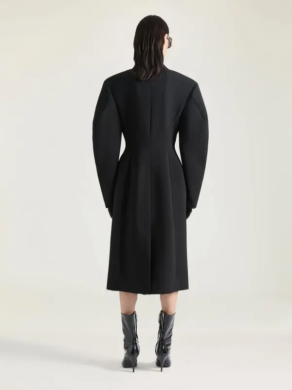 Givenchy Cocoon Fitted Wool Coat