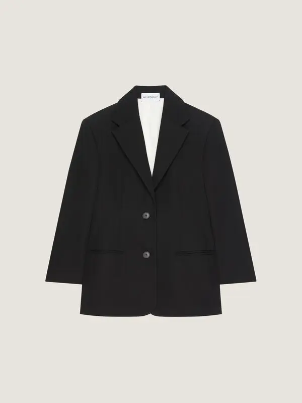 Givenchy Grain De Poudre Wool Jacket - Black