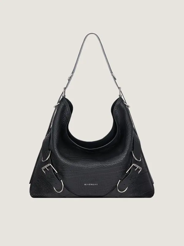 Givenchy Large Voyou Bag In Grained Leather - Multicolor