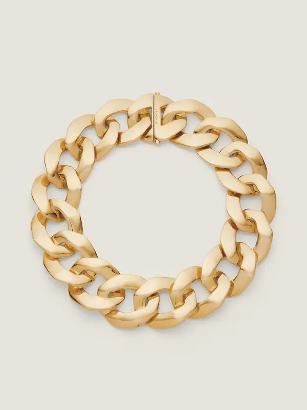 Givenchy Chain Necklace In Golden-finish Metal - Multicolor