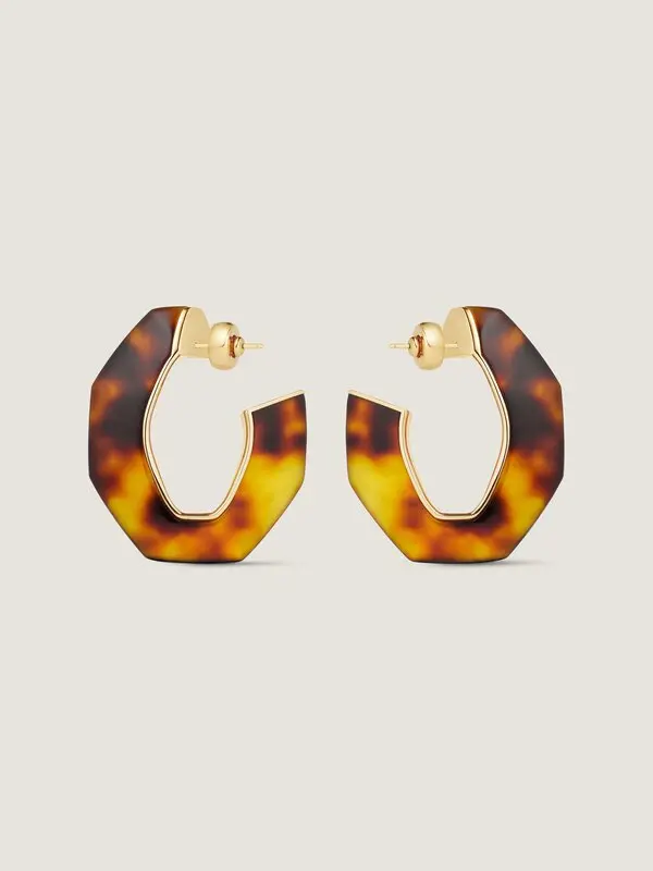 Givenchy Chain Earrings In Metal And Resin