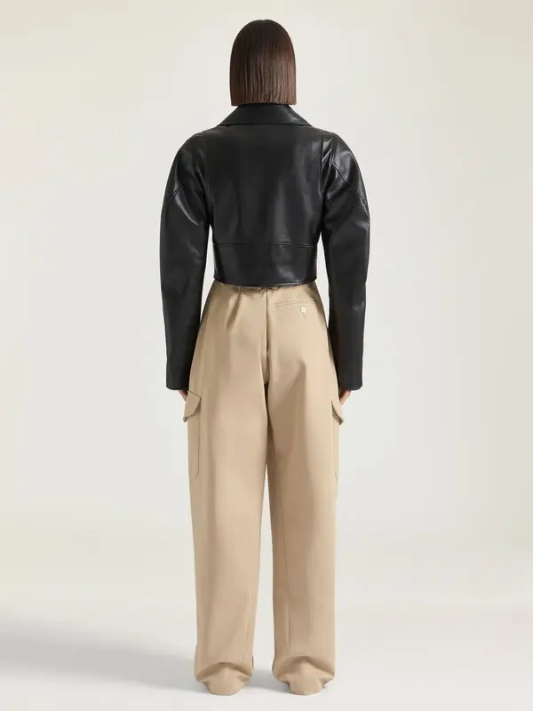 Givenchy Cropped Cocoon Biker Jacket