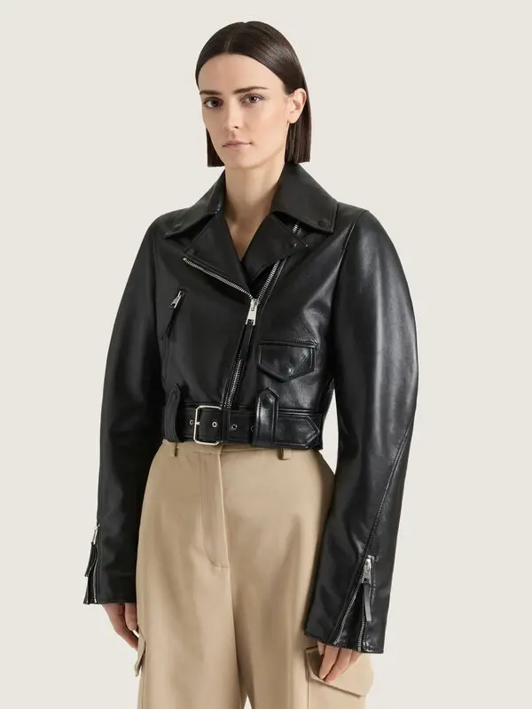 Givenchy Cropped Cocoon Biker Jacket