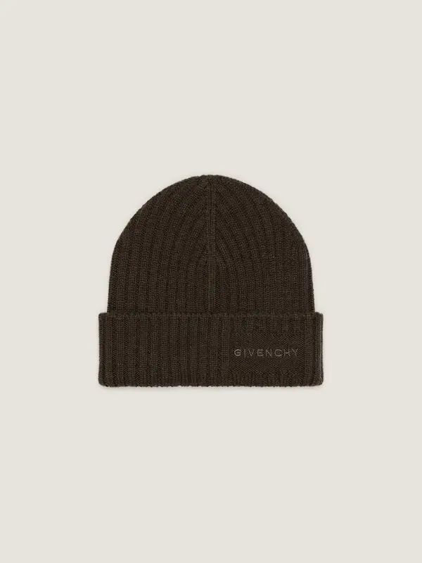 Givenchy Wool Beanie - Khaki