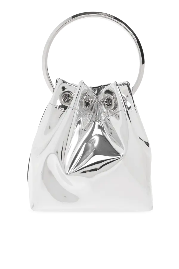 JIMMY CHOO Bon Bon Bucket Shoulder Bag - Silver