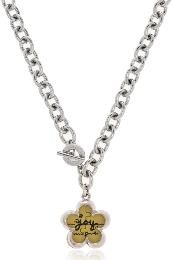 Marc Jacobs Five-petal Flower Pendant Necklace - Silver