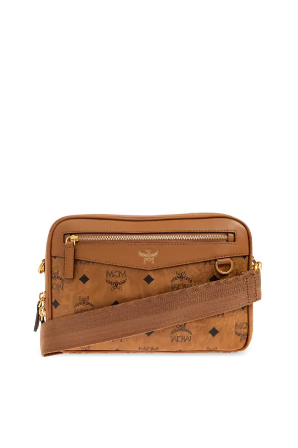 Mcm Monogram Shoulder Bag - Brown