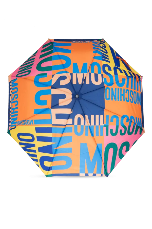 Moschino Folding Umbrella With Logo