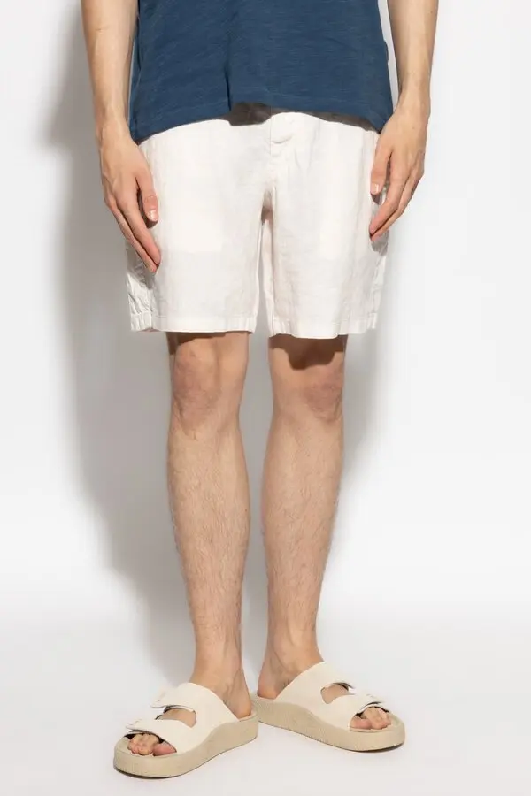 Rag & Bone Linen Shorts - Cream