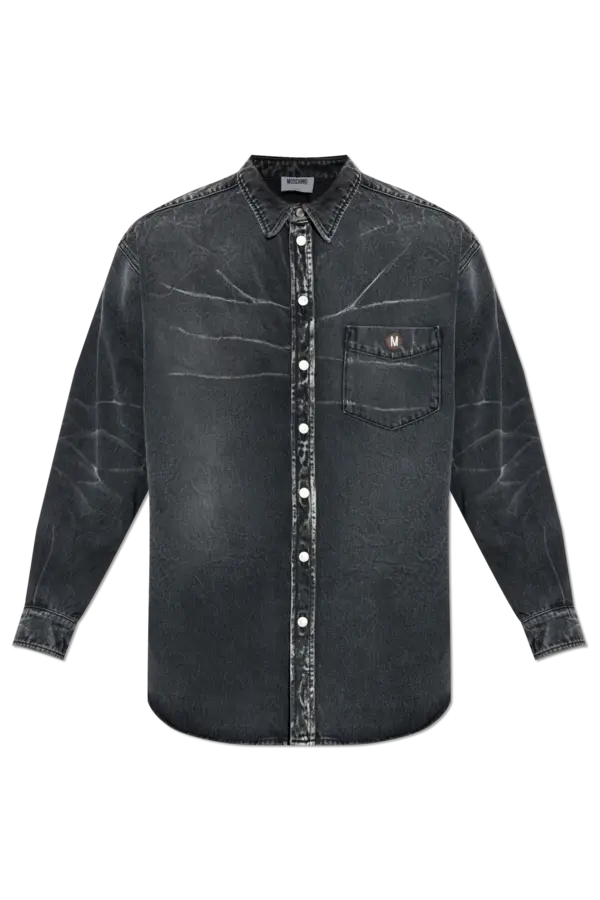 Moschino Logo Denim Shirt