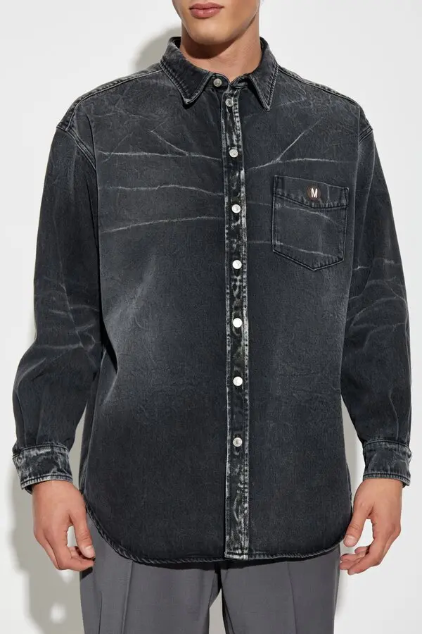 Moschino Denim Shirt With Logo
