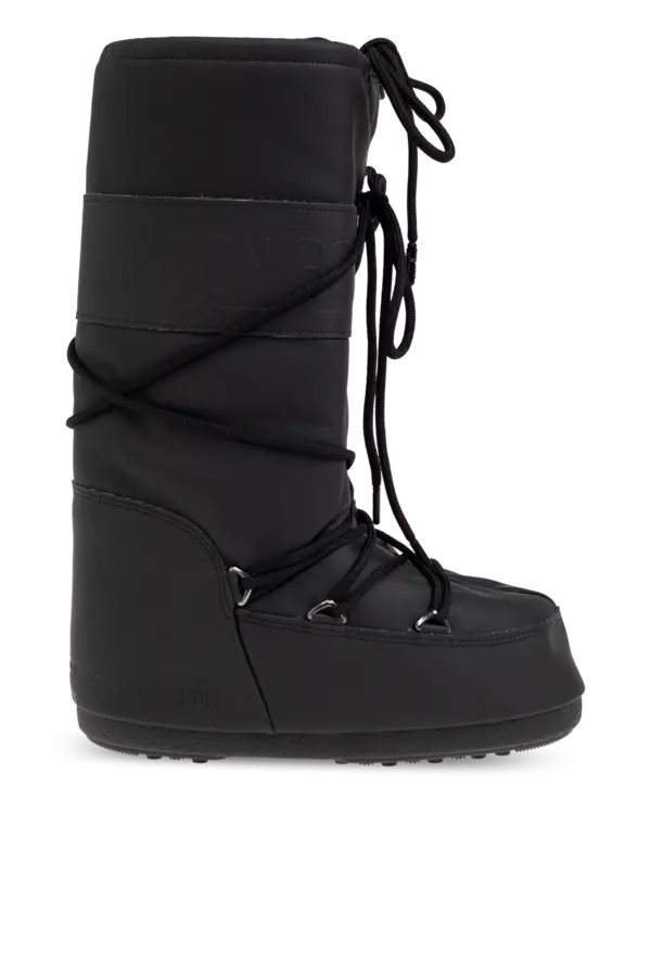 Moon Boot Mb Icon Rubber Snow Boots - Black