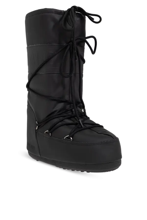 Moon Boot Mb Icon Rubber Snow Boots - Black