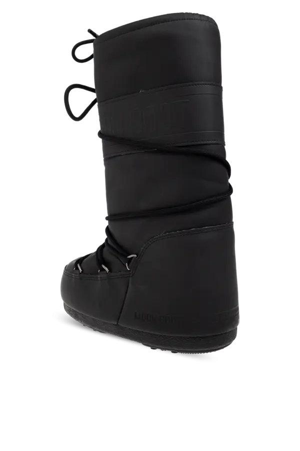 Moon Boot Mb Icon Rubber Snow Boots - Black
