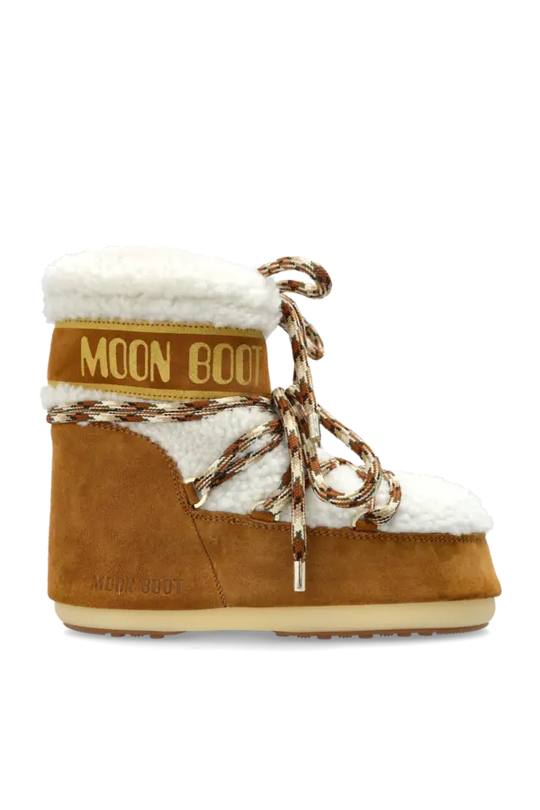 Moon Boot Icon Low Shearling Snow Boots - Brown