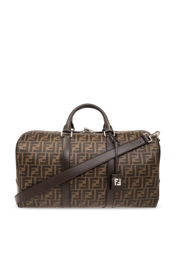 Fendi Logo Duffel Bag - Brown